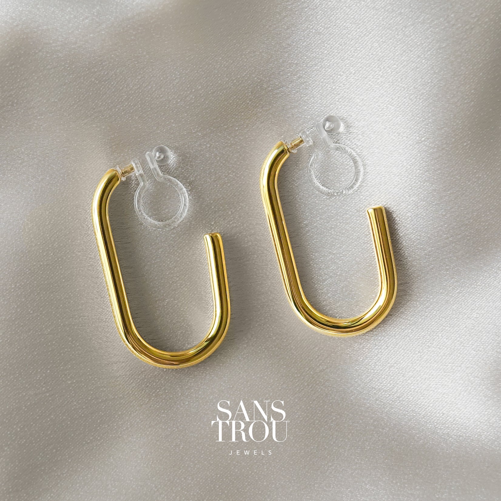 Elle Clip-On Hoop Earrings - Classic Clip (L) – SANS TROU